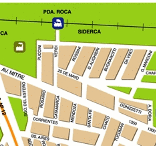 Plano de la Ciudad de Campana - Buenos Aires - Argentina